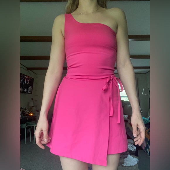 girlfriend collective | Dresses | Hot Pink Girlfriend Collective ...
